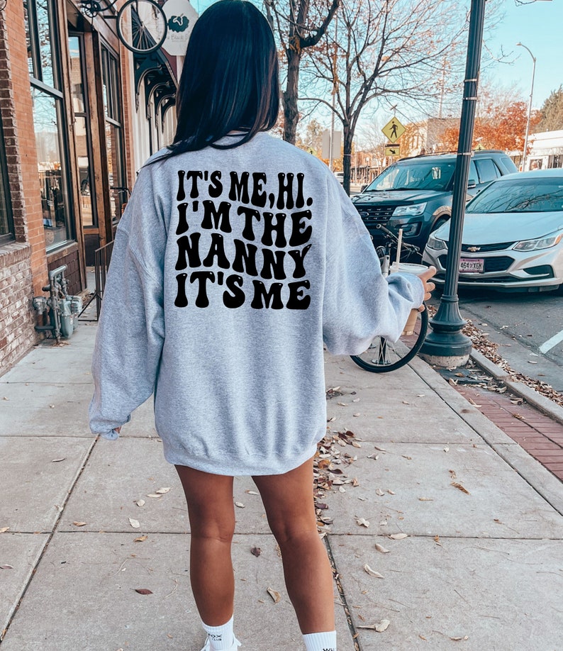 Trendy Nanny Sweatshirt, in My Nanny Era, Babysitter Gift Idea, Nanny ...