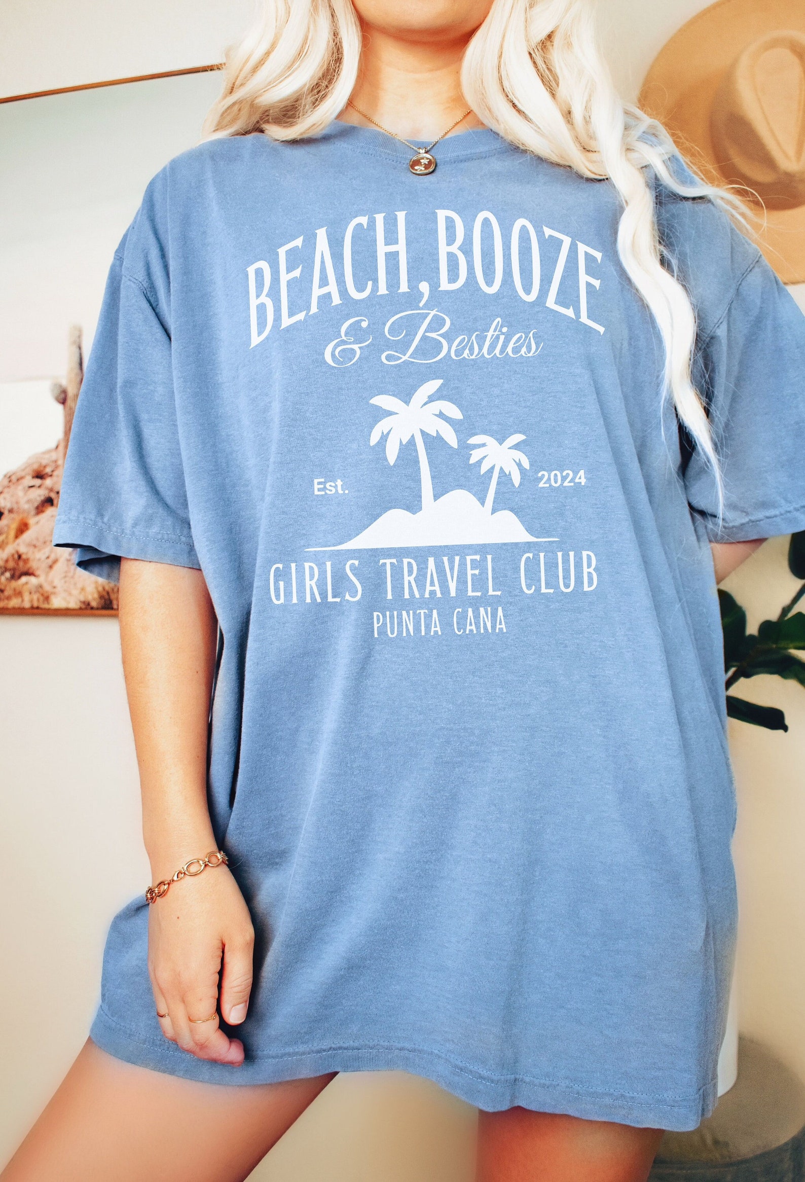 Beach Booze & Besties Social Club Tshirt, Girls Trip Travel Shirts ...
