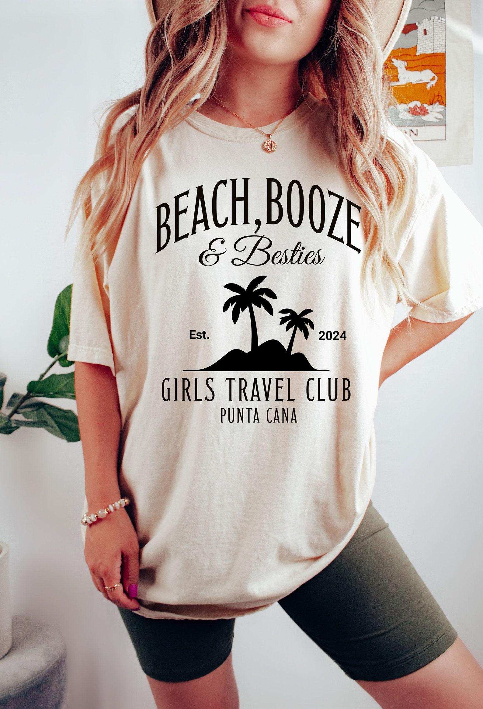 Beach Booze & Besties Social Club Tshirt, Girls Trip Travel Shirts ...