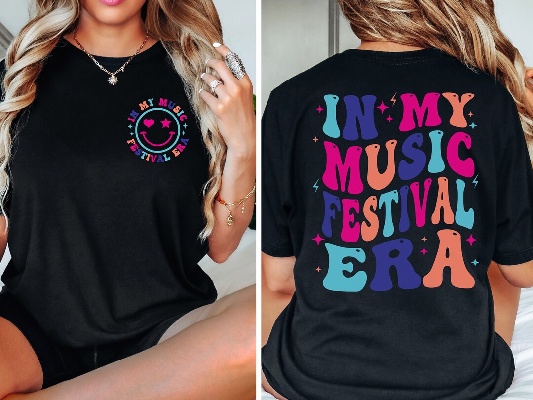 In My Music Festival Era Comfort Colors Shirt, EDM Shirt, Women Rave ...