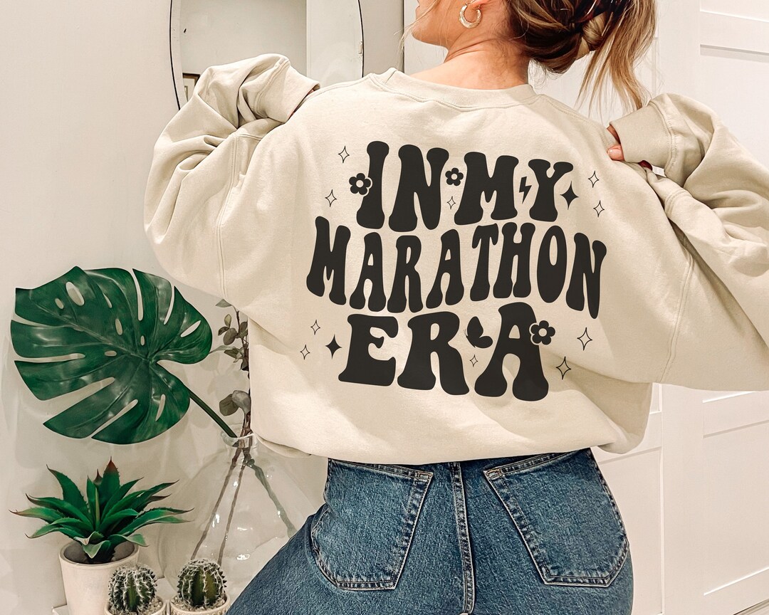 In My Marathon Era Sweatshirt, Running Era, Runner Shirt, Funny ...
