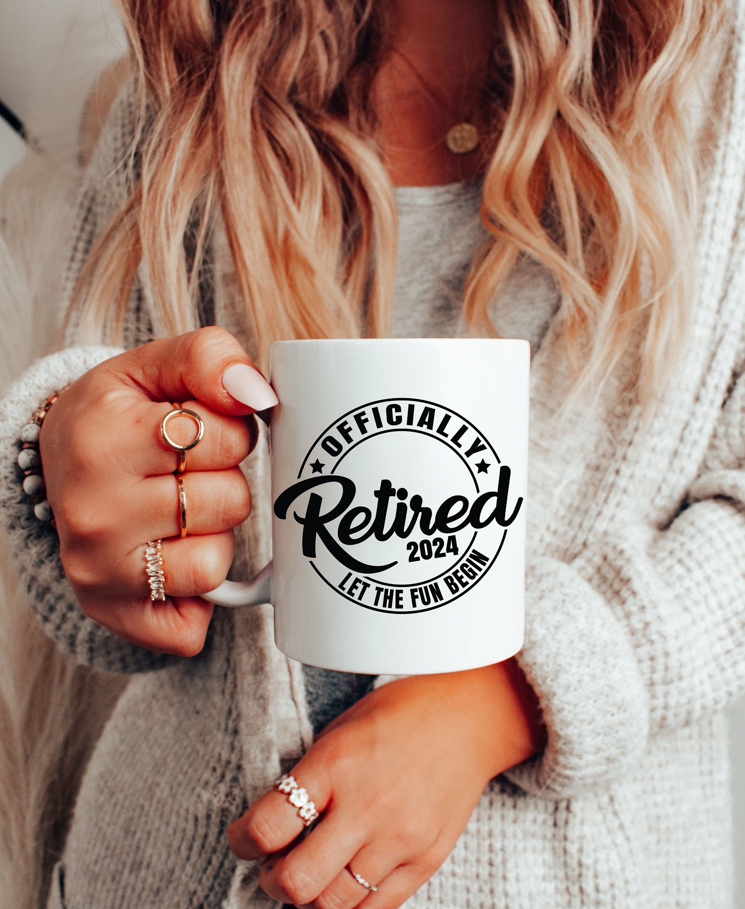 Officially Retired 2024 Mug, 2024 Retirement Mug, Funny Retirement ...