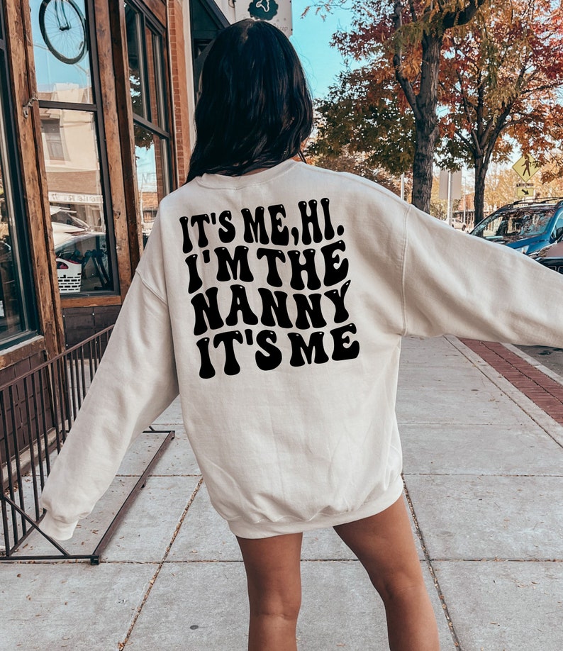 Trendy Nanny Sweatshirt, in My Nanny Era, Babysitter Gift Idea, Nanny ...