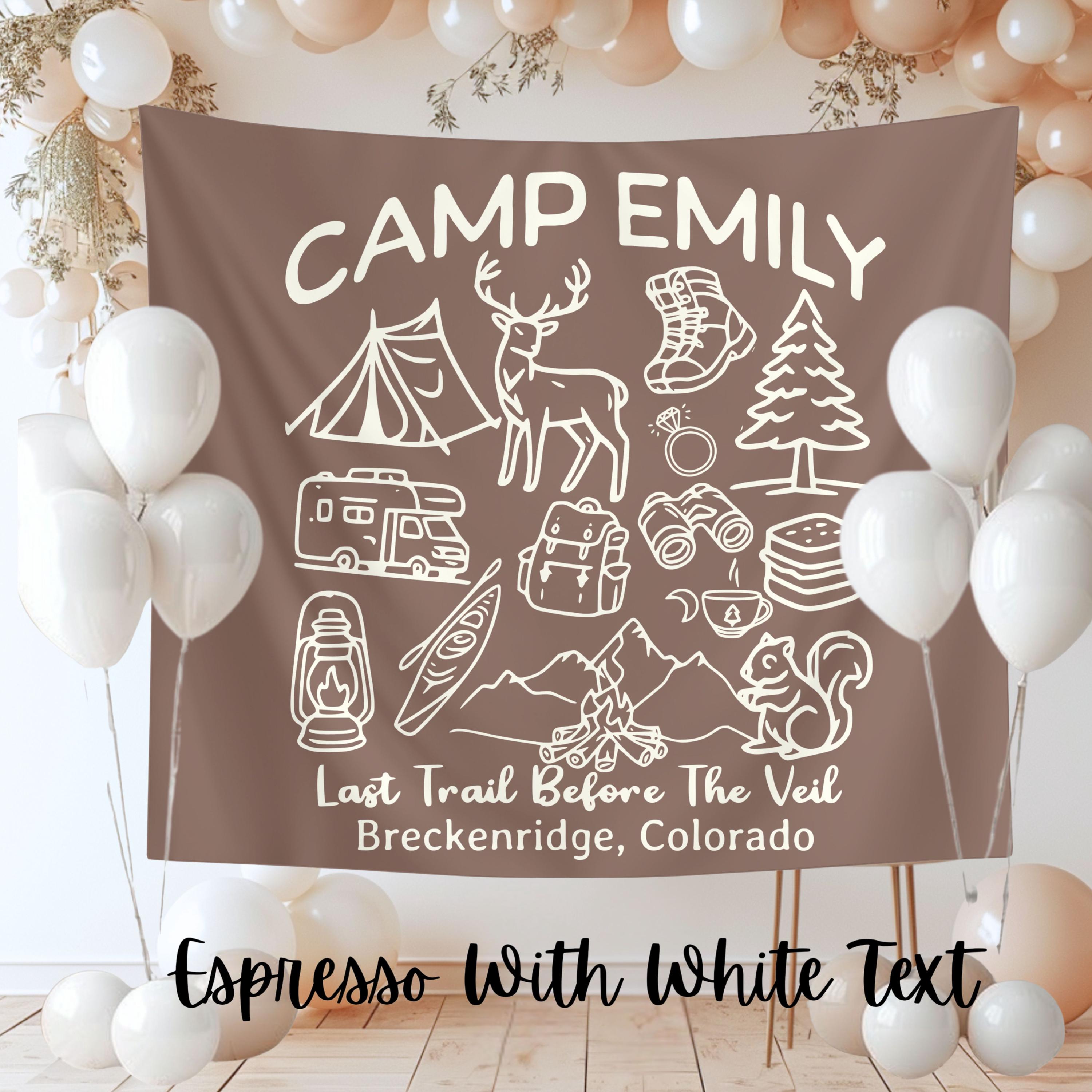 Custom Camp Bach Photo Backdrop Banner, Lake Bach Party Welcome Sign ...