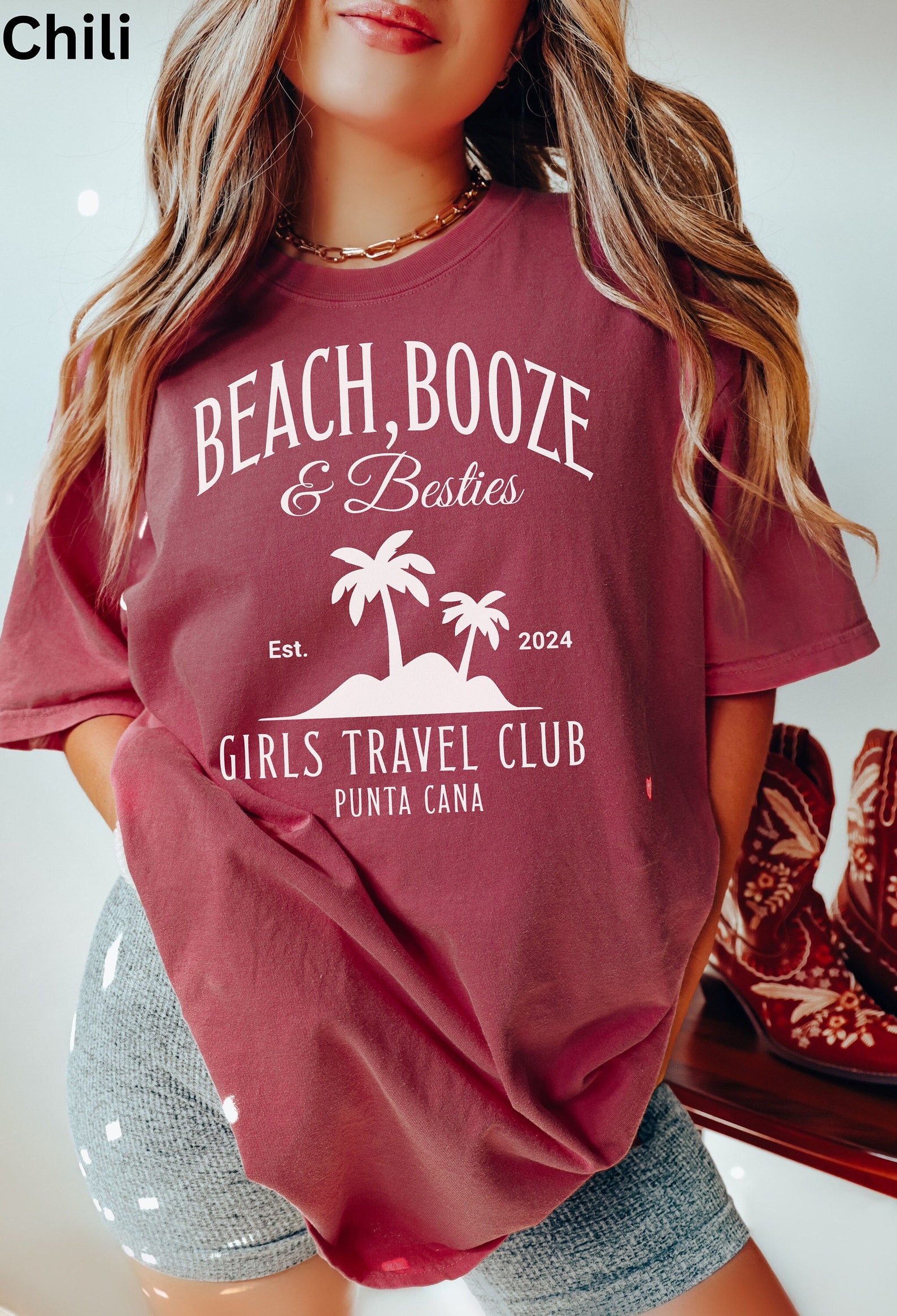 Beach Booze & Besties Social Club Tshirt, Girls Trip Travel Shirts ...