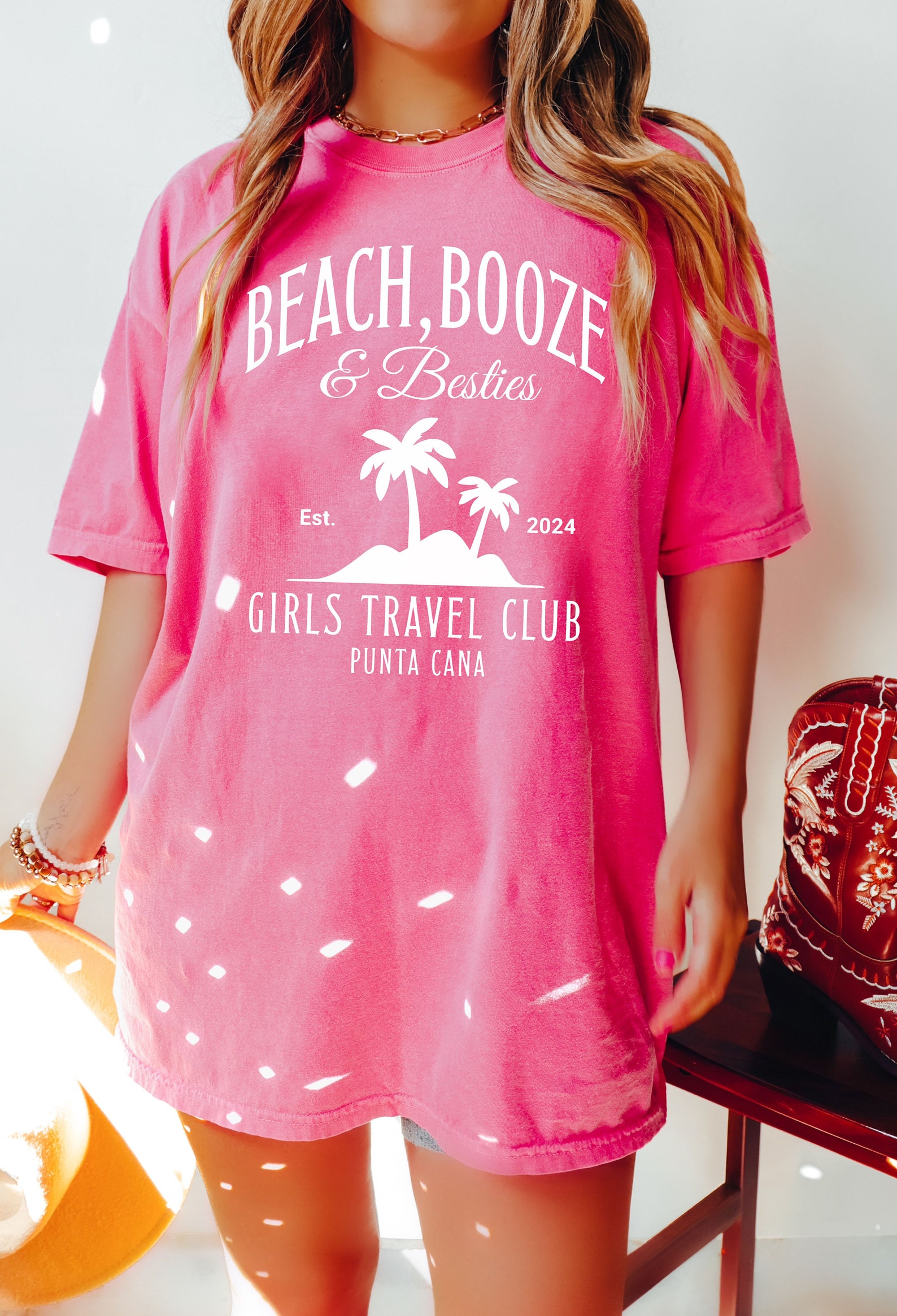 Beach Booze & Besties Social Club Tshirt, Girls Trip Travel Shirts ...