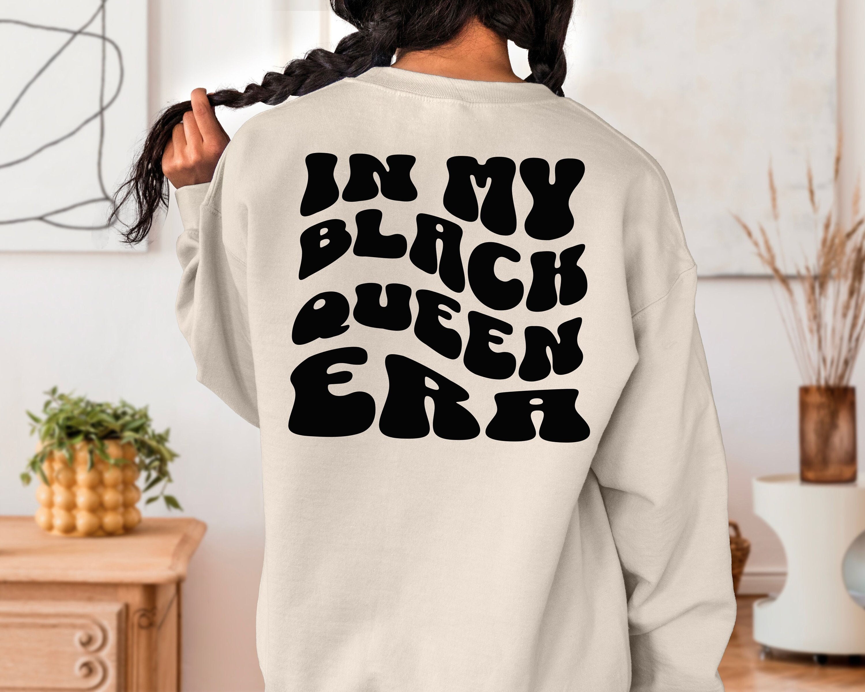 In My Black Queen Era Sweatshirt, Black History Month, Afro Woman Shirt ...
