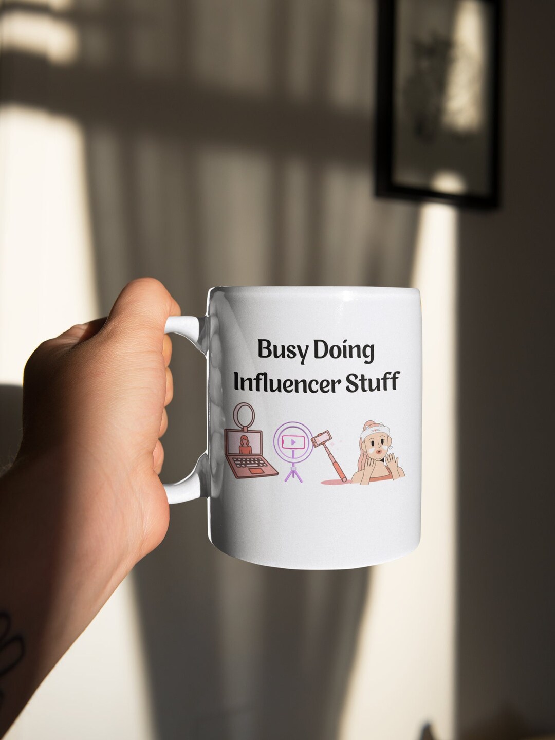 Busy Doing Influencer Stuff Mug, Influencer Mug, Social Media ...