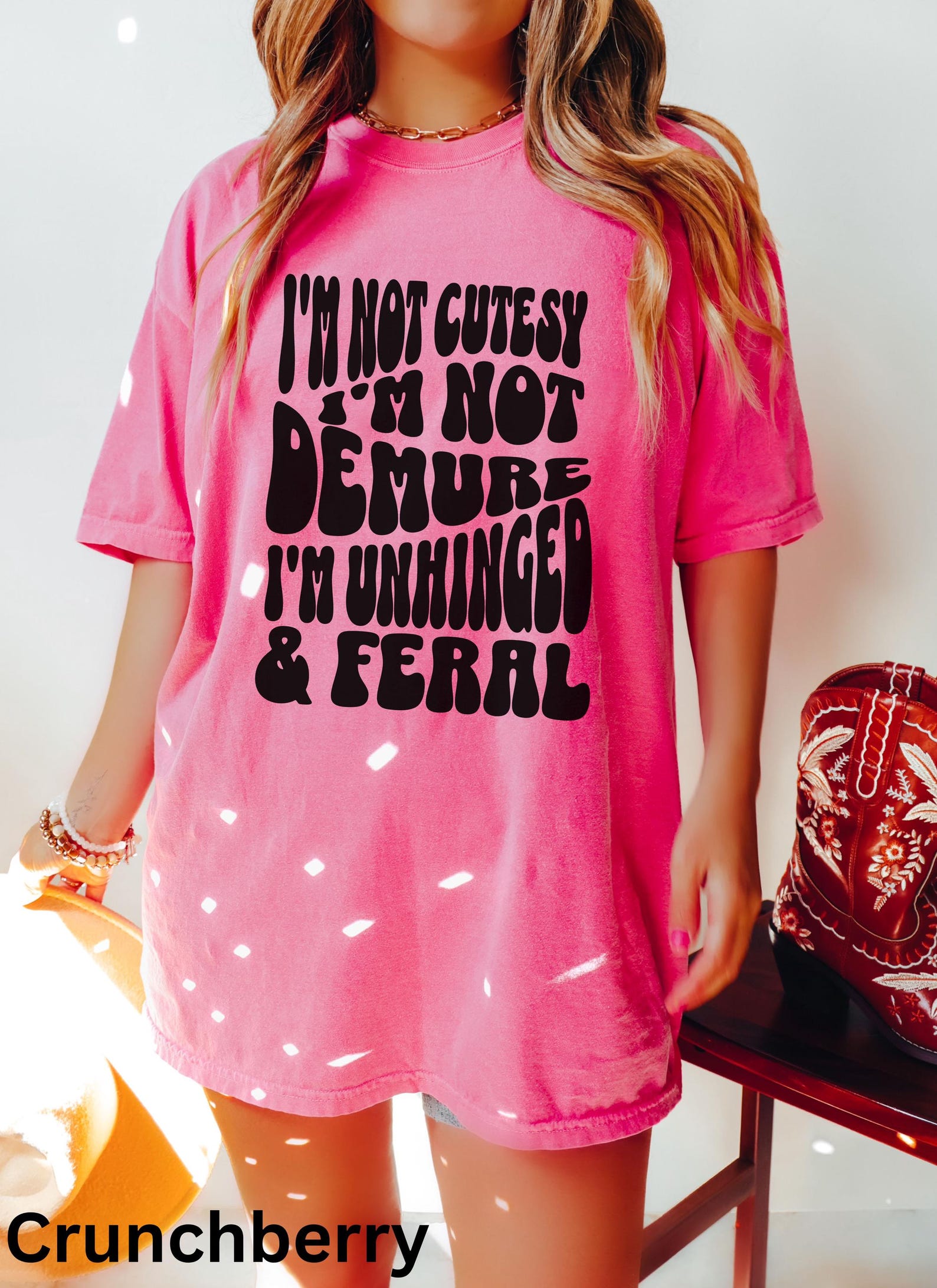 I'm Not Demure T-shirt, Funny Meme Shirt, Feral Tee, Unhinged, Funny ...