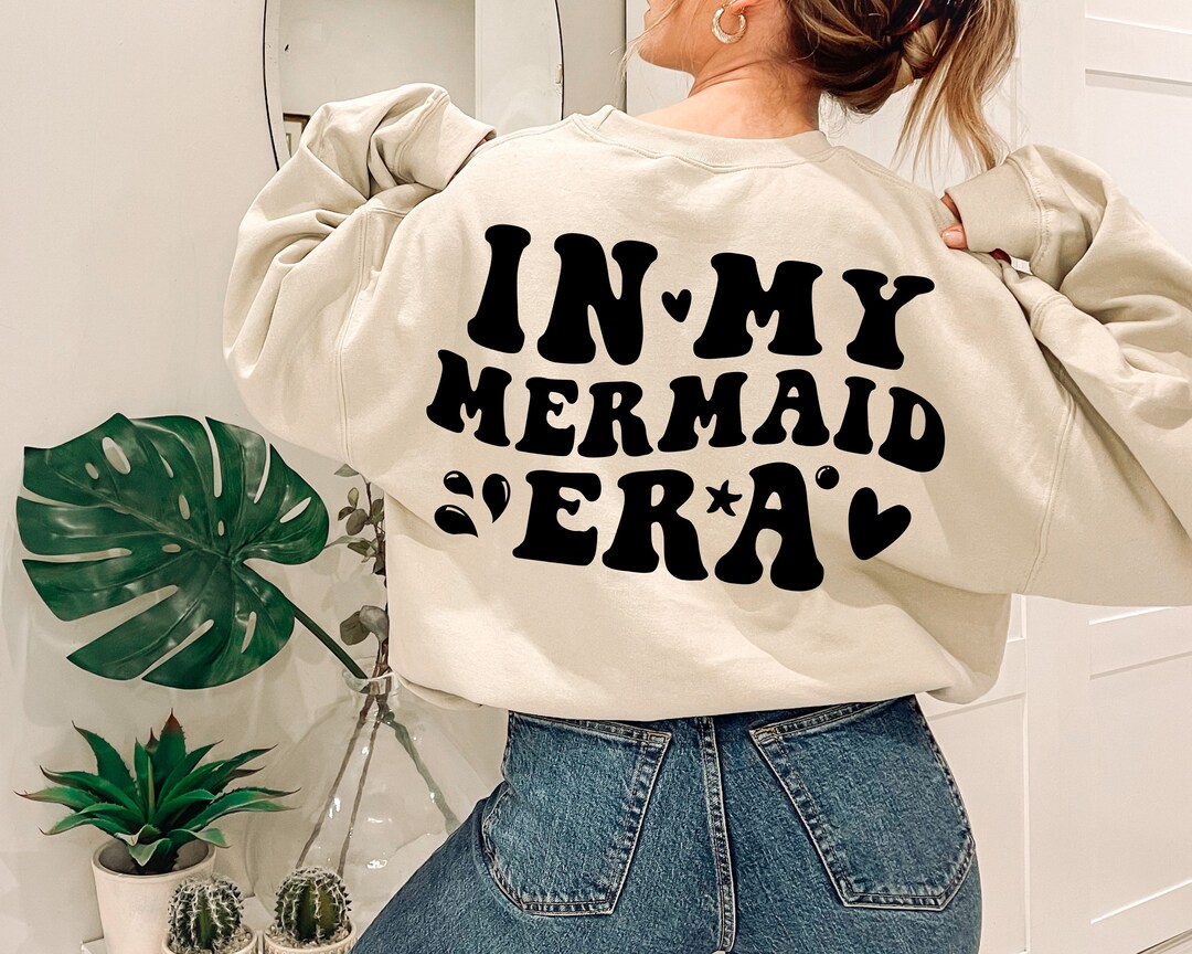 In My Mermaid Era Sweatshirt, Mermaid Party Shirt, Mermaid Birthday ...
