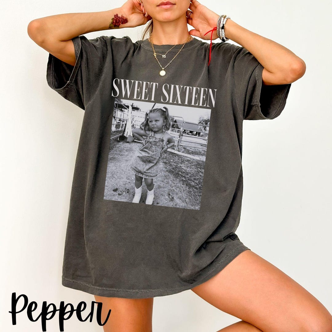 Sweet Sixteen Comfort Colors Shirt - 16th Birthday Gifts, Birthday Trip ...