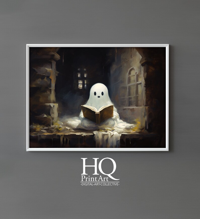 Printable Halloween Painting Ghost Prints Halloween Art Halloween Ghost ...
