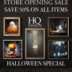 Printable Halloween Painting Ghost Prints Halloween Art Halloween Ghost ...