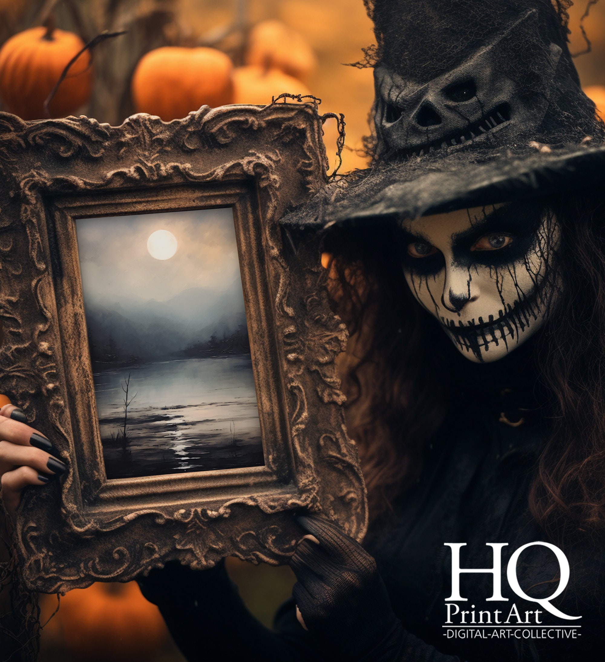 Vintage Halloween Printable Art Set of 6 Halloween Wall Art - Etsy