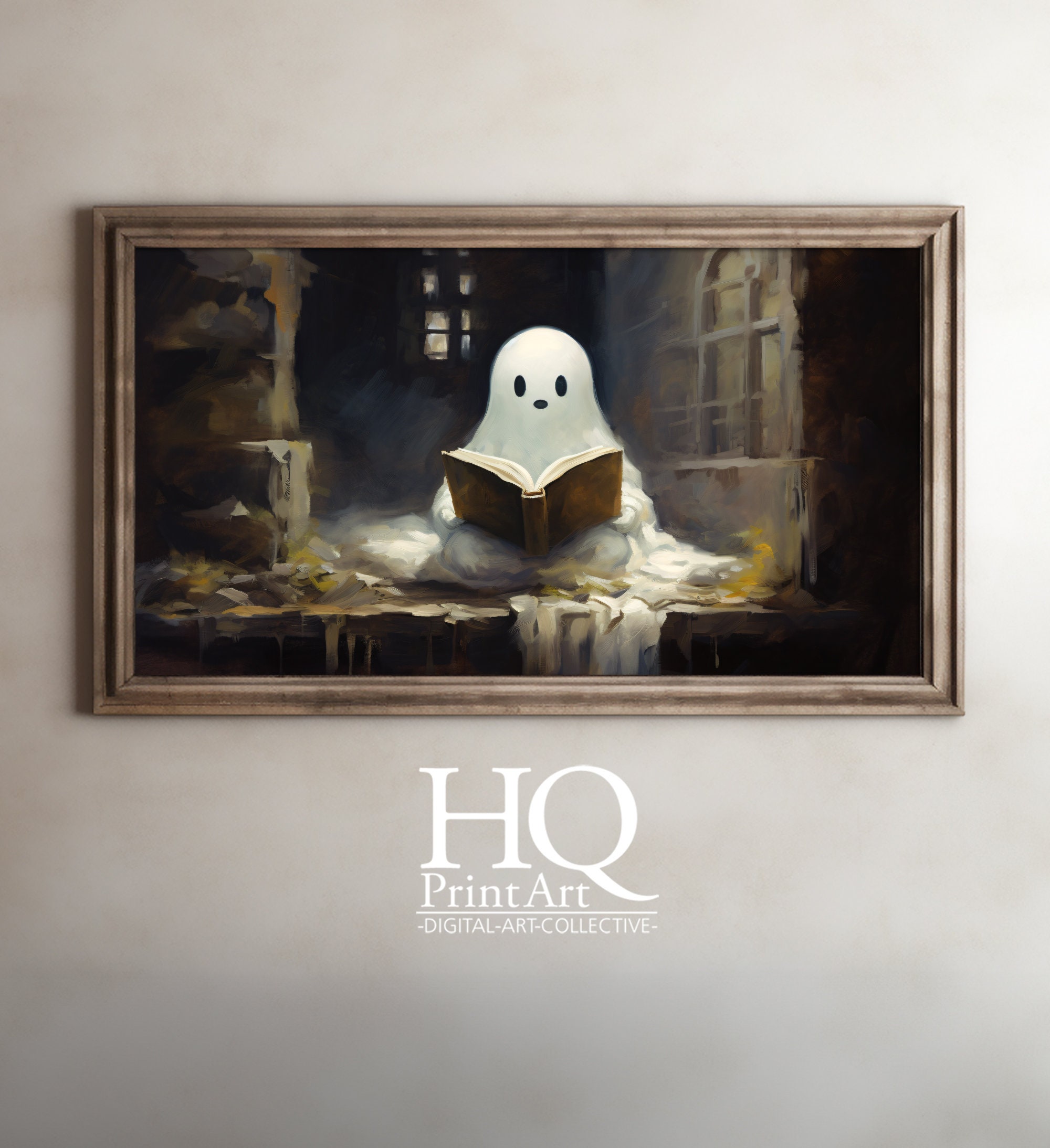 Printable Halloween Painting Ghost Prints Halloween Art Halloween Ghost ...