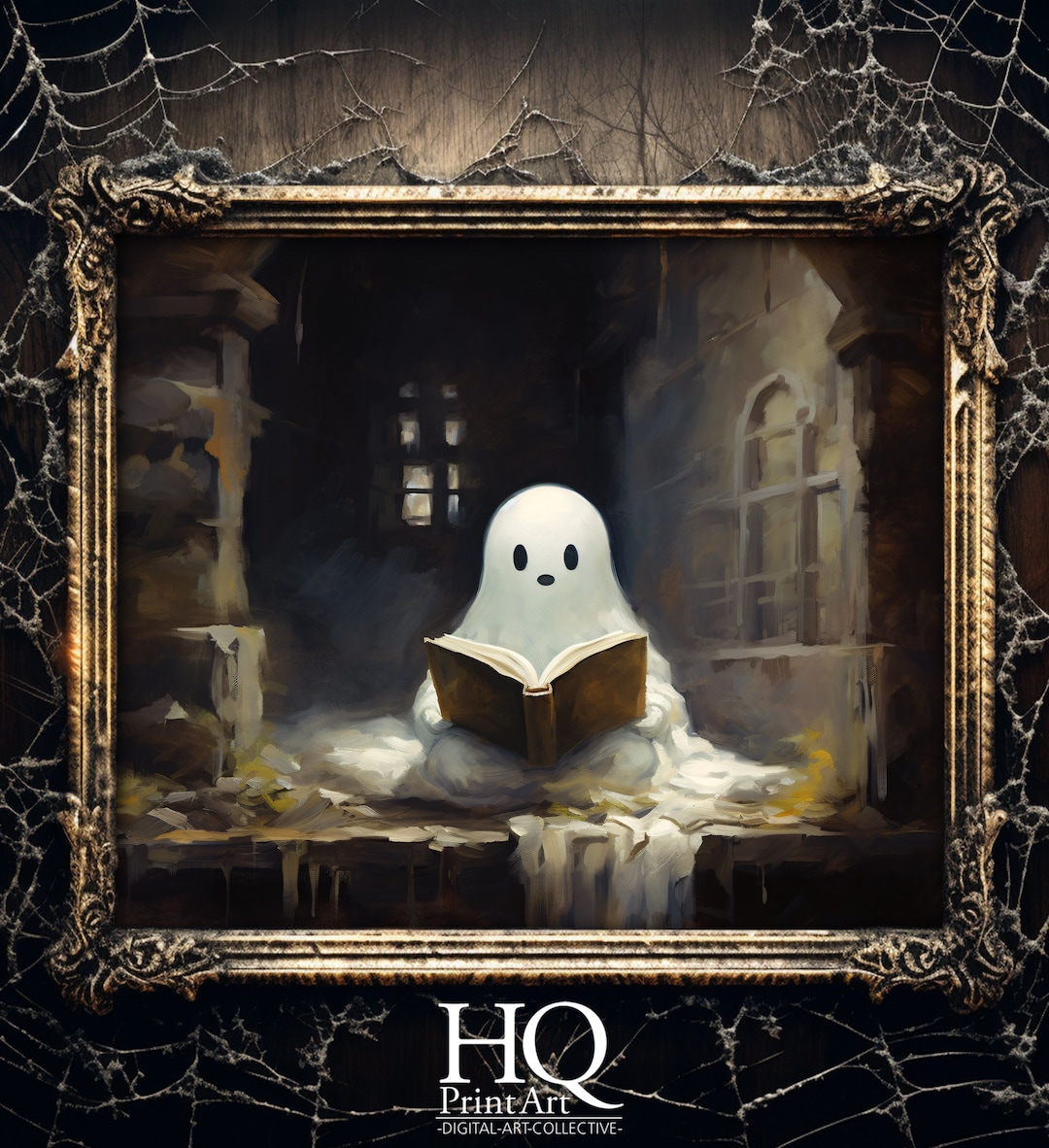 Printable Halloween Painting Ghost Prints Halloween Art Halloween Ghost ...