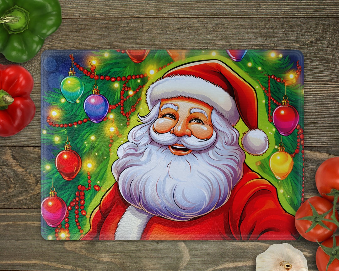 Santa Cutting Board PNG Sublimation Design Template Digital Download - Etsy