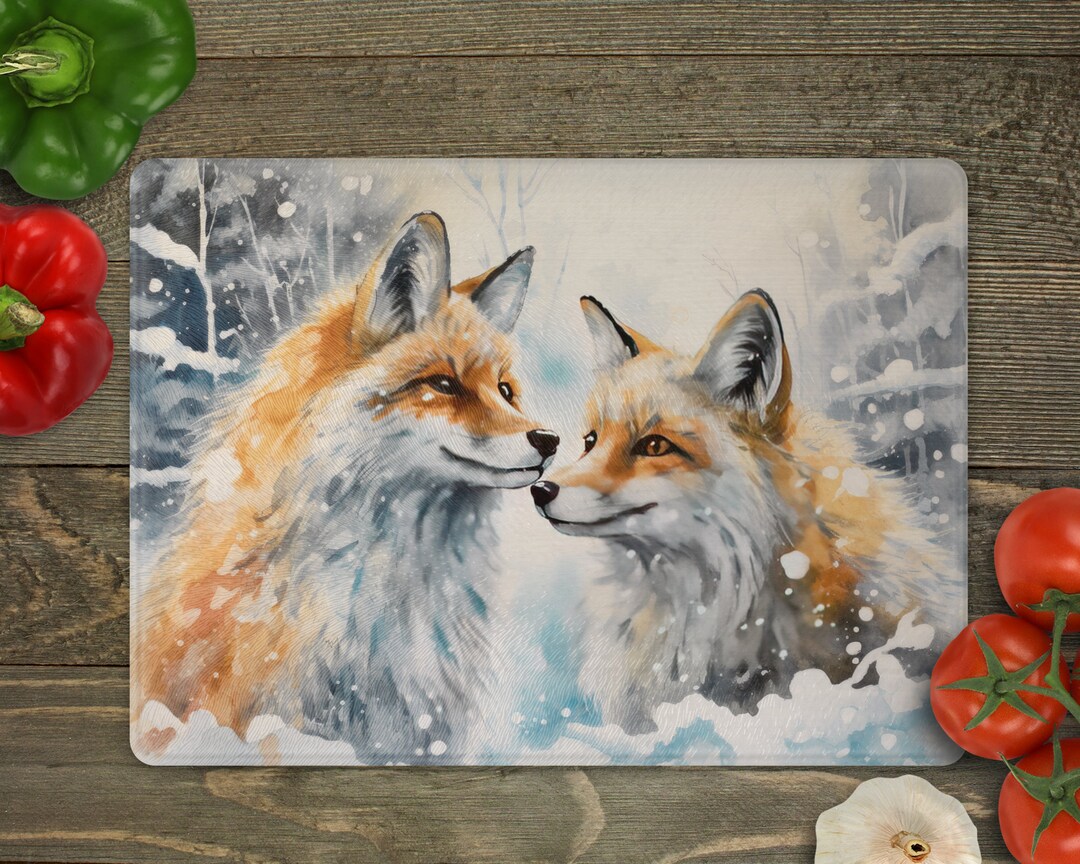 Fox Cutting Board PNG Sublimation Design Template Digital Download ...