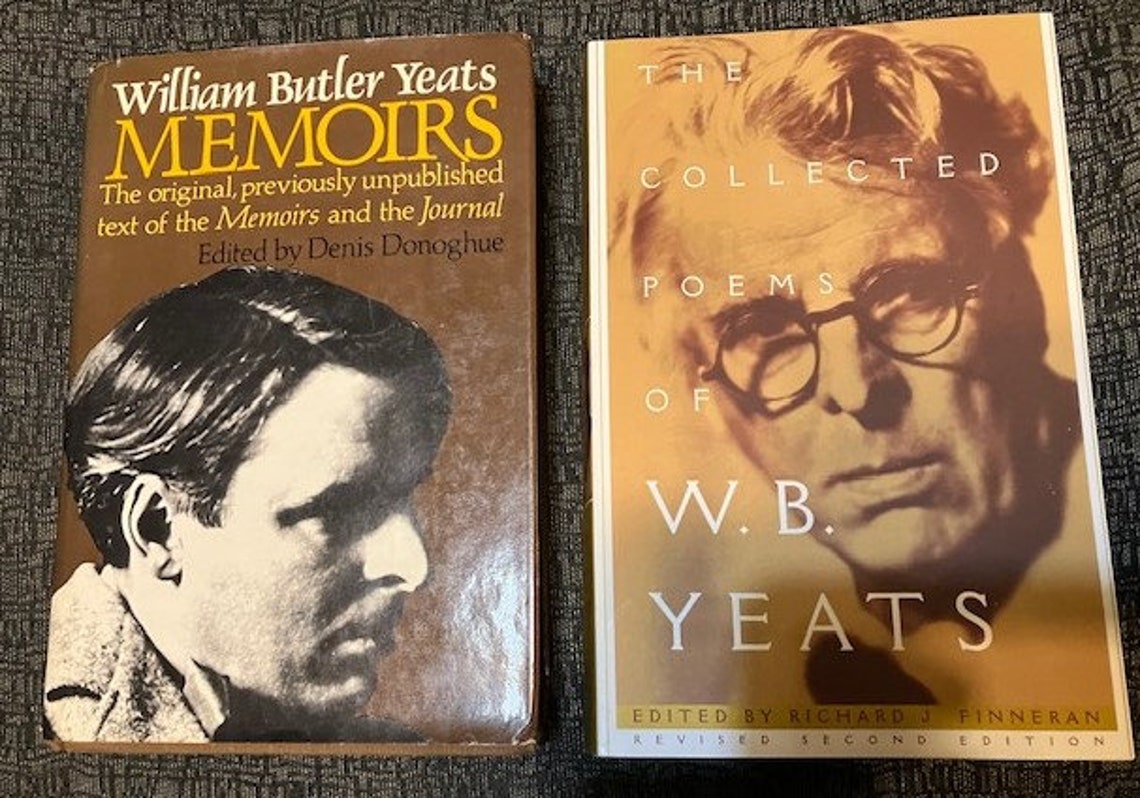 William Butler Yeats, Collected Poems & Yeats, Memoirs (first American Edition) - Etsy
