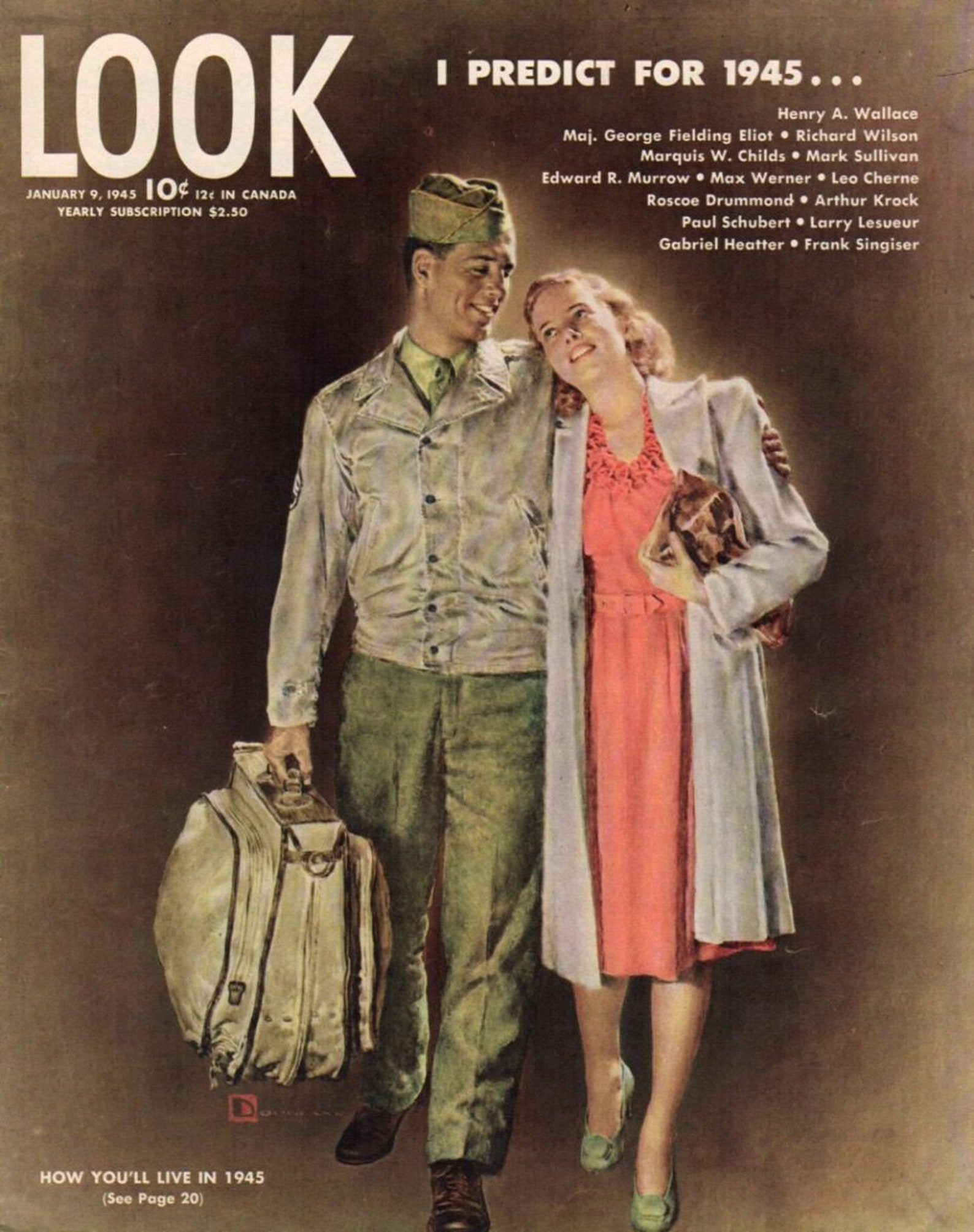 Look Magazine, Jan 9, 1945, Everything About the Year 1945 - Etsy