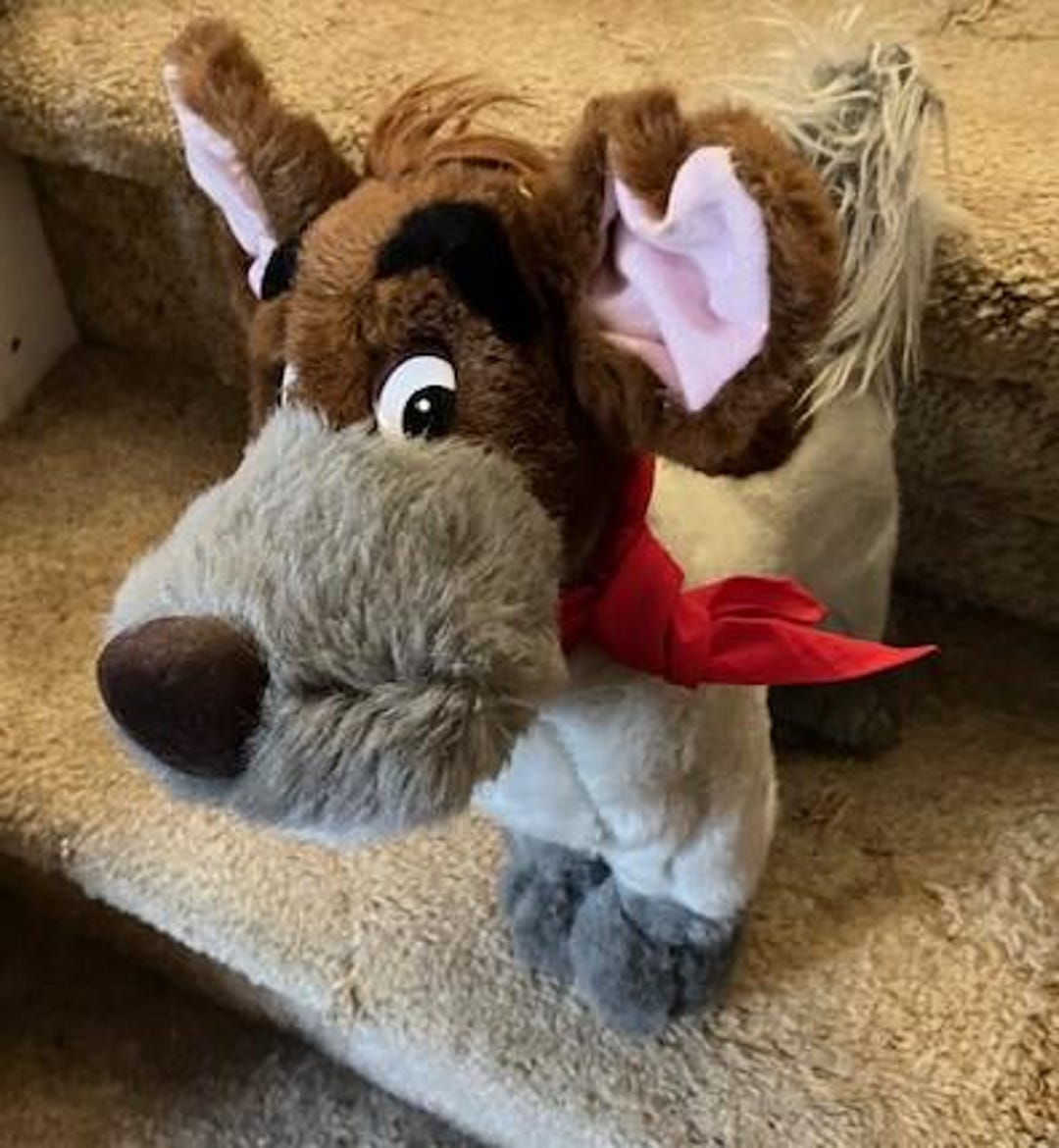 Disney Oliver and Company 1988 Vintage Toy Dodger the Dog Plush Stuffed ...