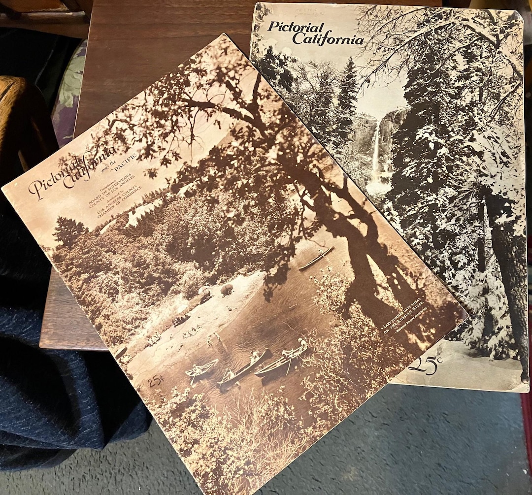 CALIFORNIA Tourist Brochures, 1928 & 1940, Two Magazines, Vintage ...