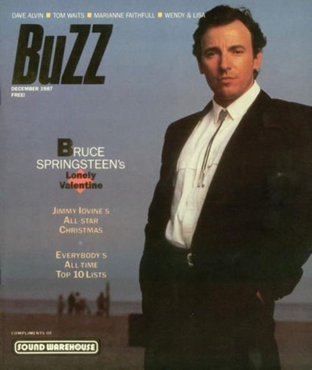 RARE BUZZ Magazine, Dec 1987, Bruce Springsteen on Cover - Etsy