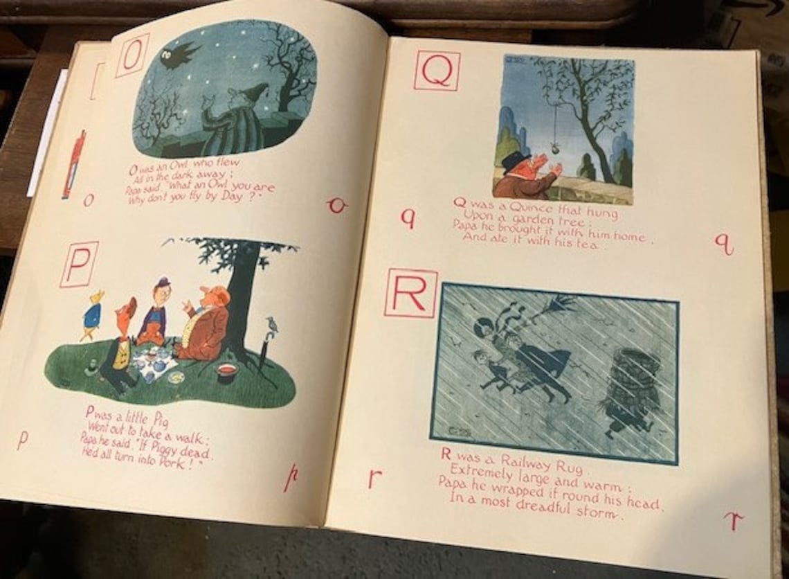 Edward Lear's Nonsense Alphabet - Etsy