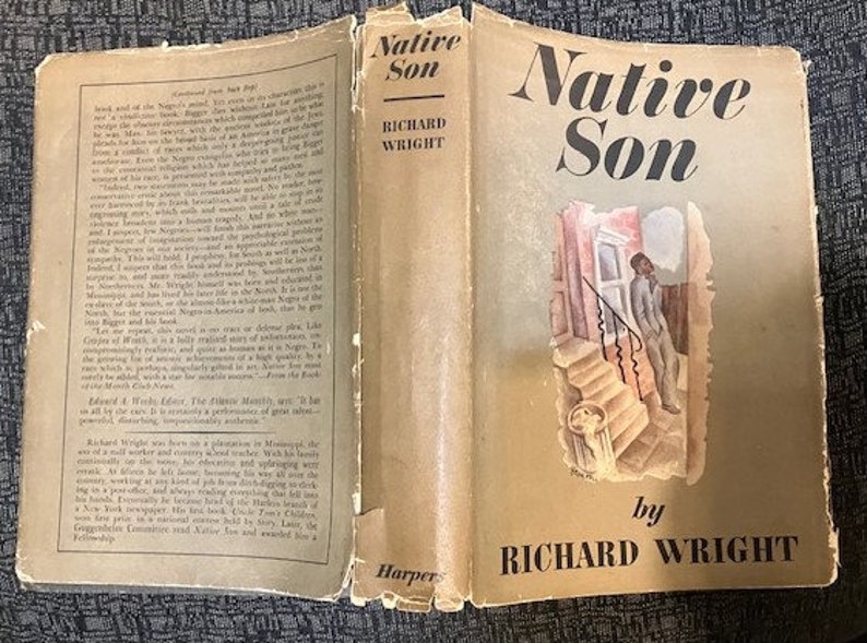 Richard Wright, Native Son, First Edition, With Jacket - Etsy