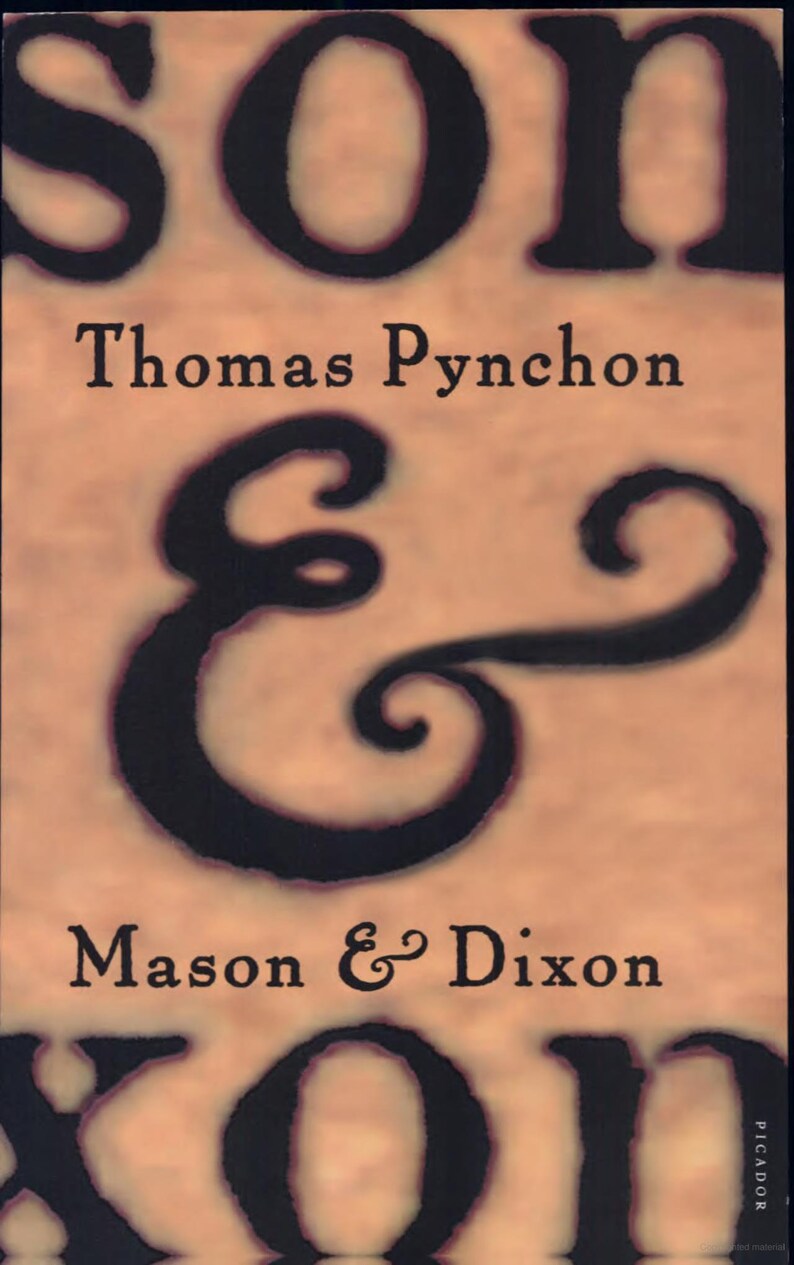 Thomas Pynchon, Mason & Dixon, First Edition, First Printing, 1997 - Etsy