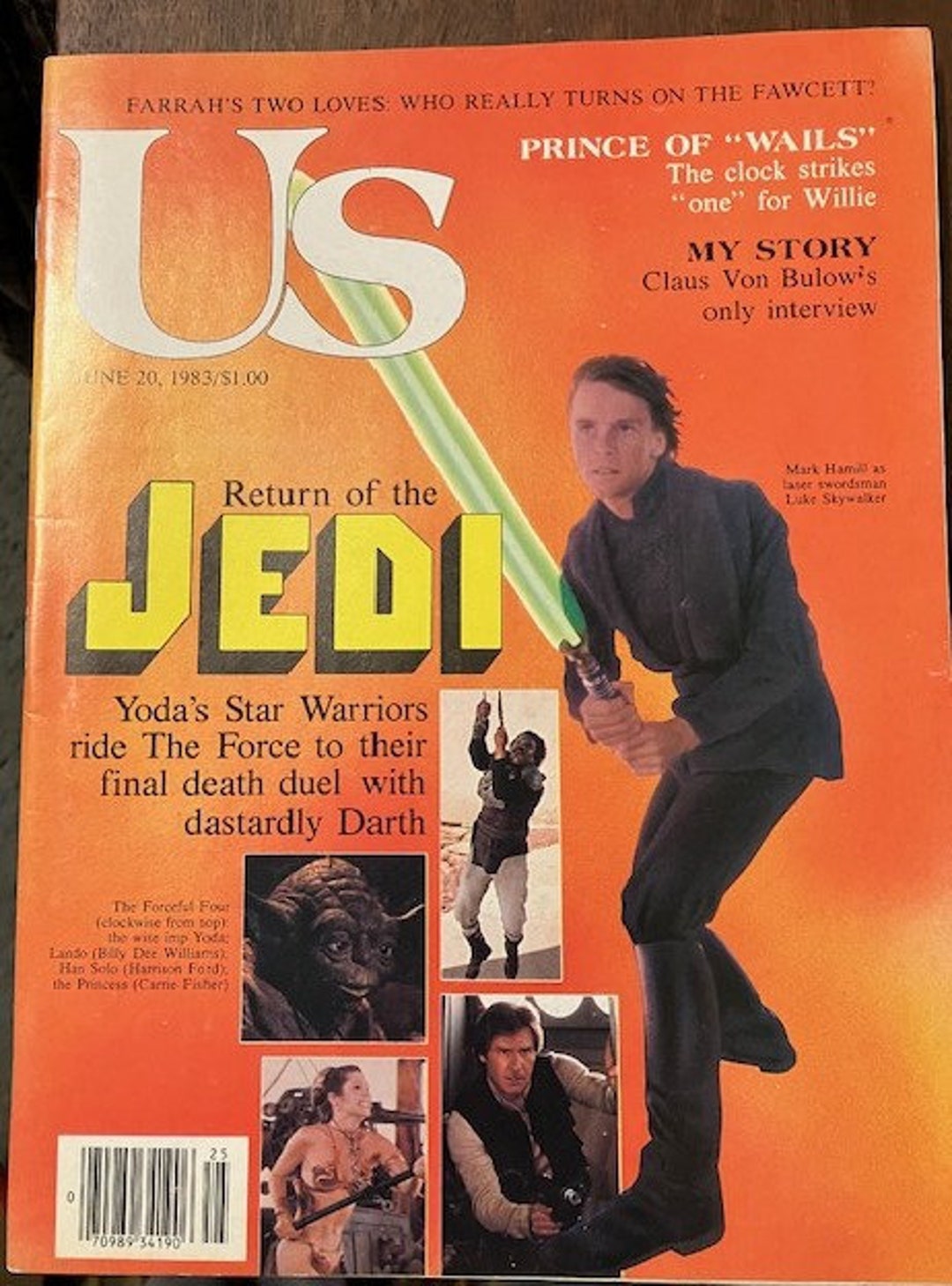 US Magazine, June 20, 1983, Complete Magazine, Return of the Jedi on ...