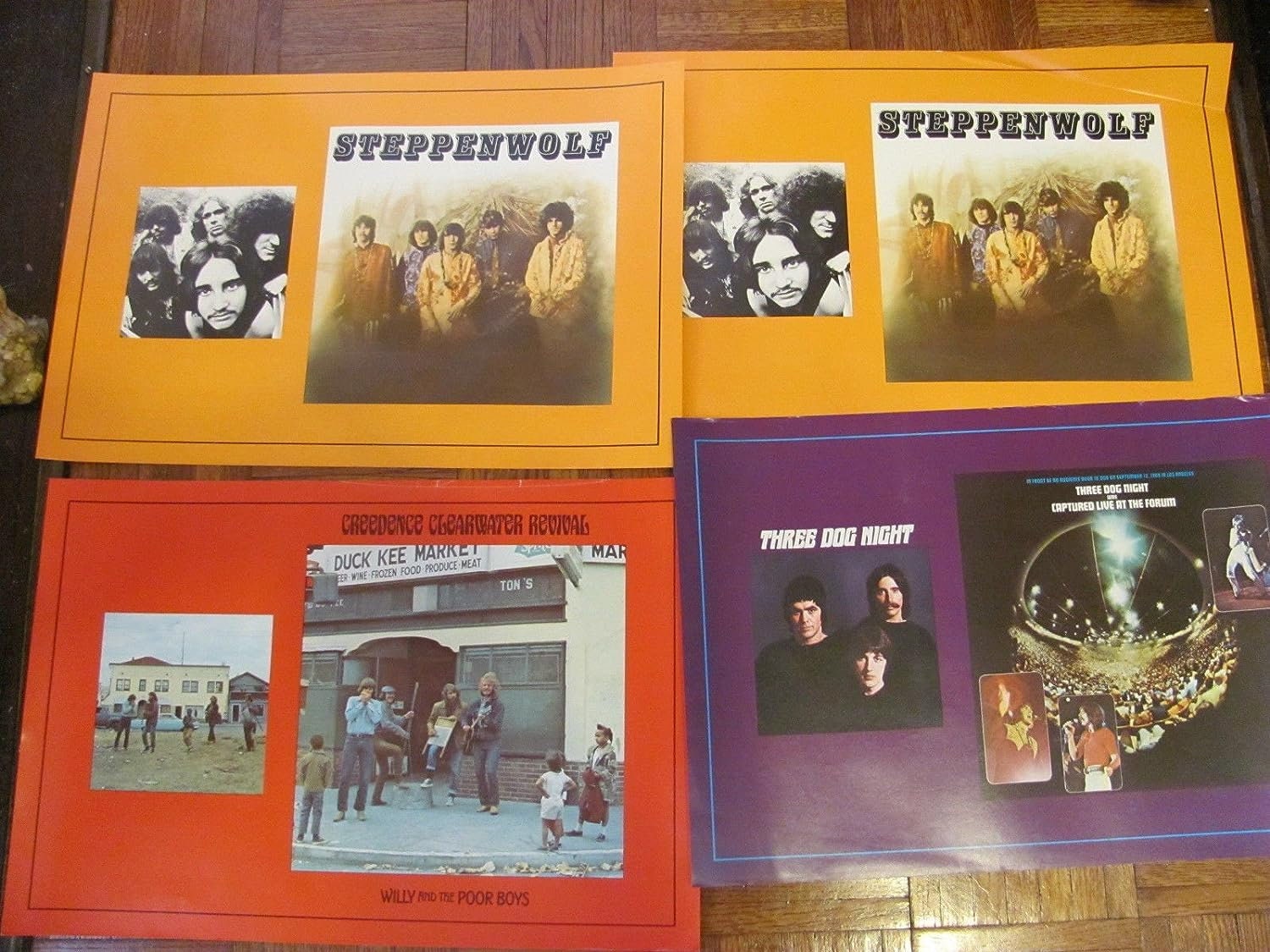 Four Vintage Rock N Roll Book Covers, Promotional Item for Pharmacy ...