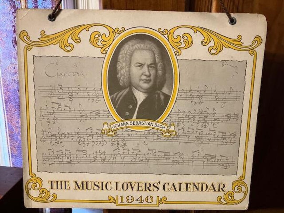Rare Item--the Music Lover's Calendar 1946--complete Calendar - Etsy