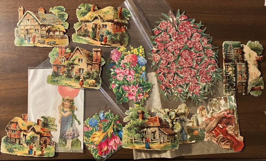 Pile of Victorian Decorative Items (scrap), Repros From 1970s - Etsy