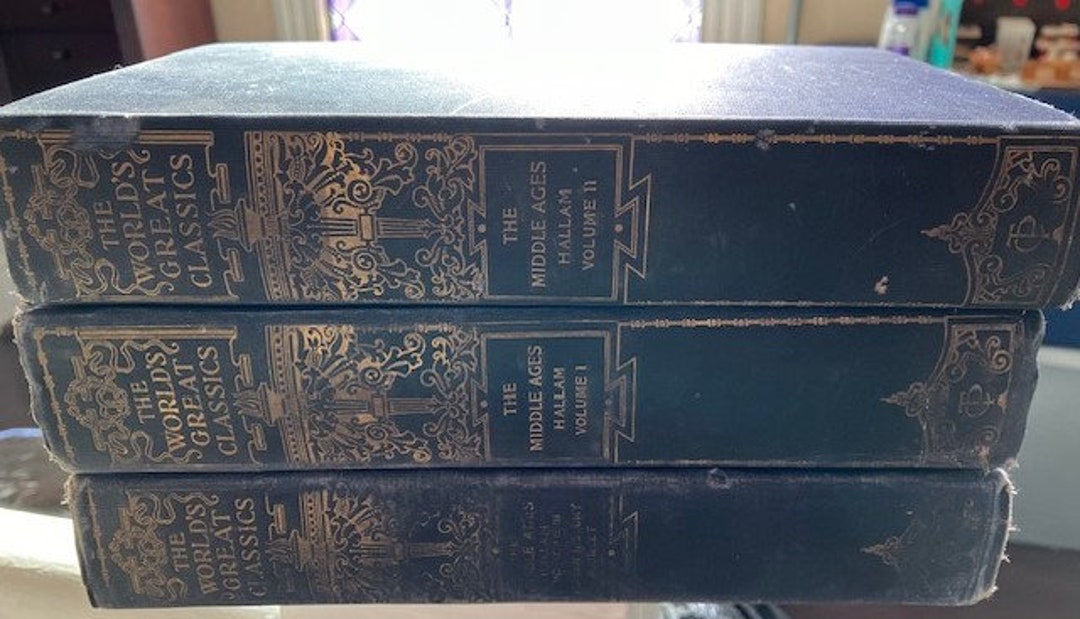 Arthur Hallam, the Middle Ages, Complete Three-volume Set, 1899 - Etsy