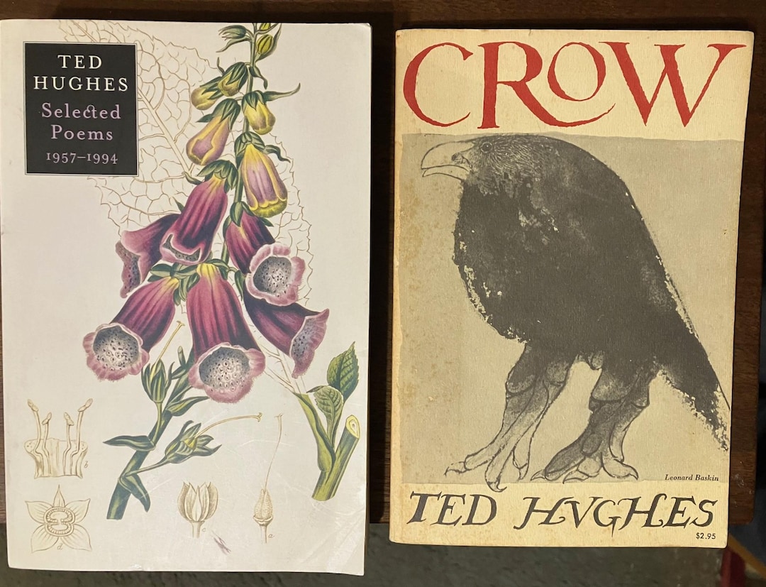 Ted Hughes, CROW (first Edition) and Selected Poems, Both Paper, 1971 ...