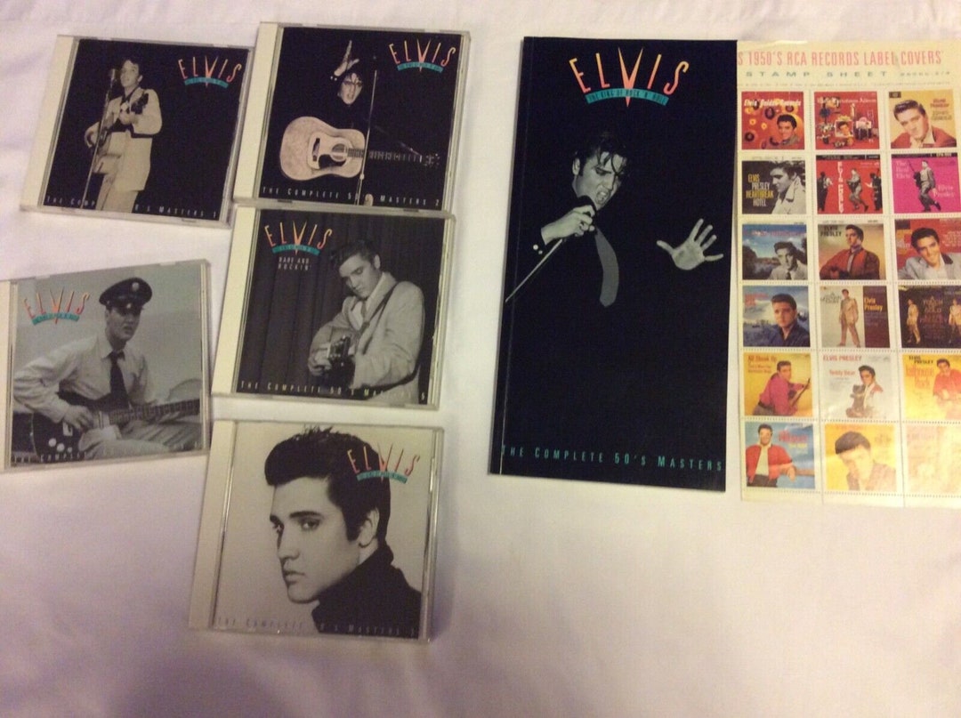 5 Boxed Elvis Cd's Plus Booklet and Stamps, the Complete 50's Masters ...