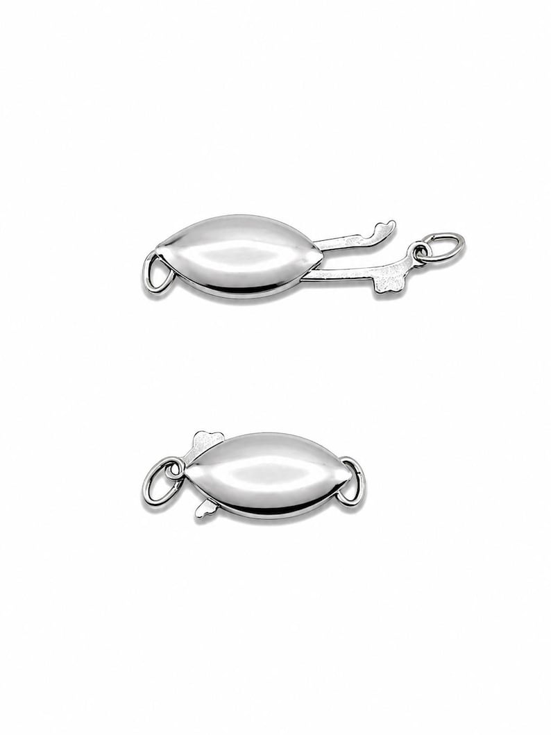 Oval Polished Fishhook Clasp | Sterling Silver | 925 | Fancy Clasps ...
