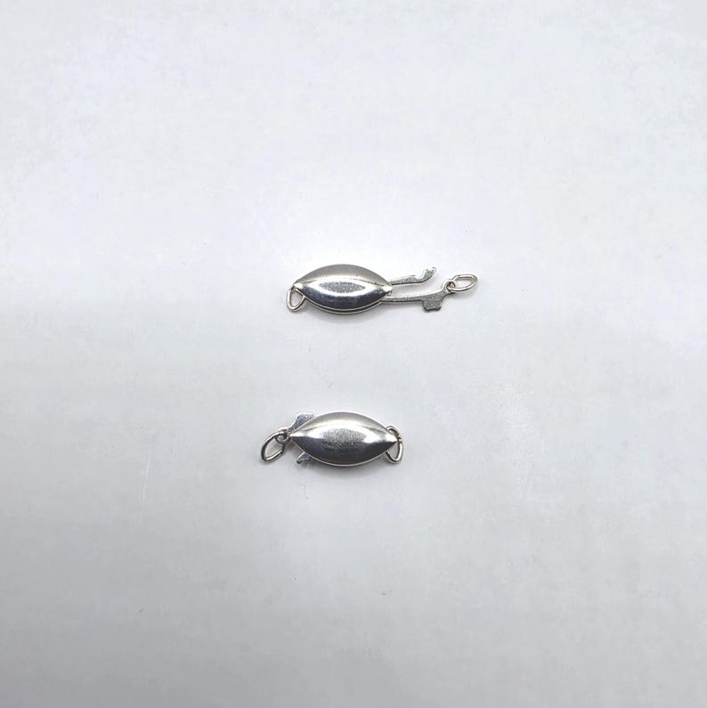 Oval Polished Fishhook Clasp | Sterling Silver | 925 | Fancy Clasps ...