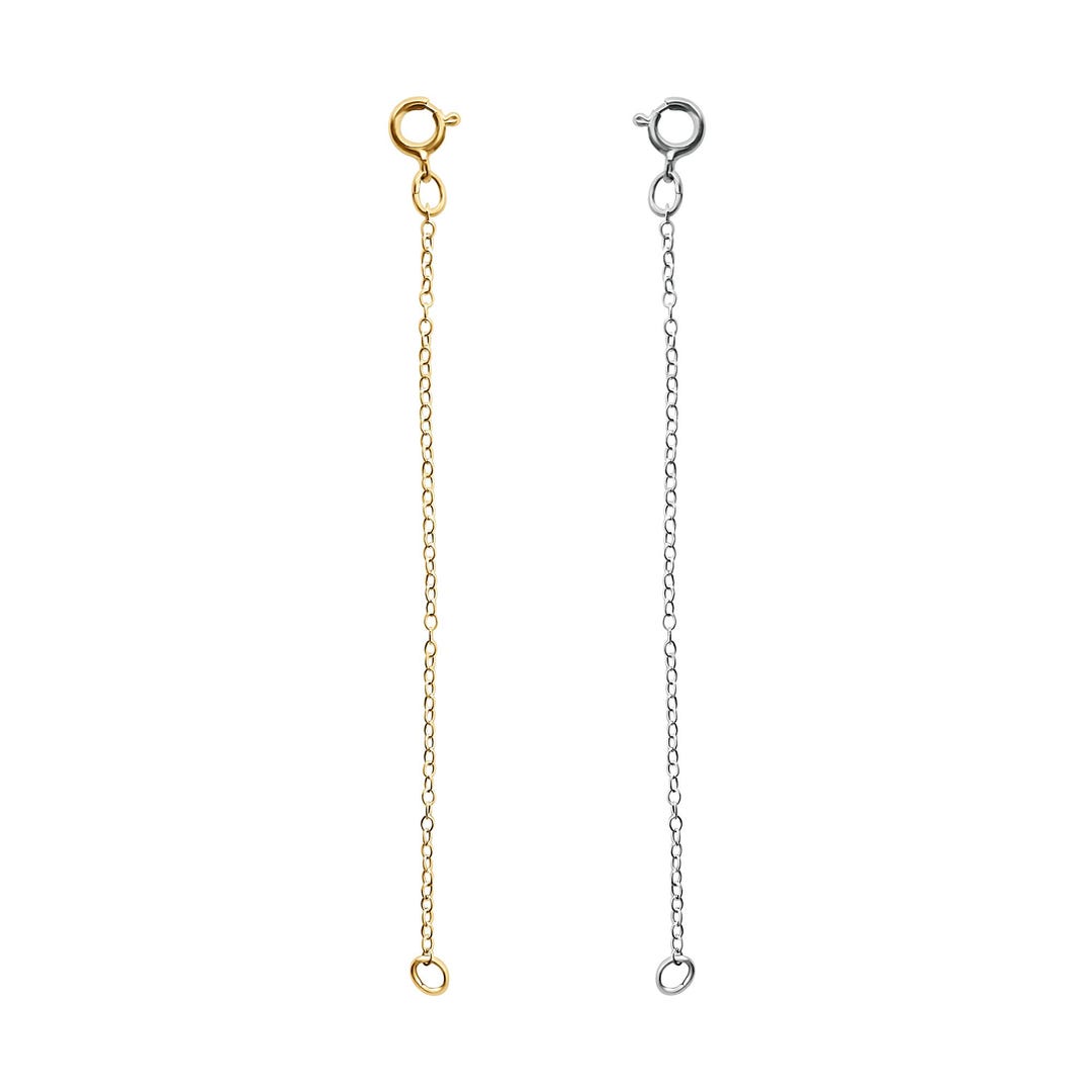 2.5 Inch Chain Extender | 14k Yellow Gold or White Gold | Bracelet ...