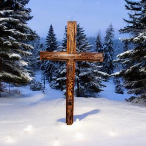 Shou Sugi Ban Cedar Cross - Etsy