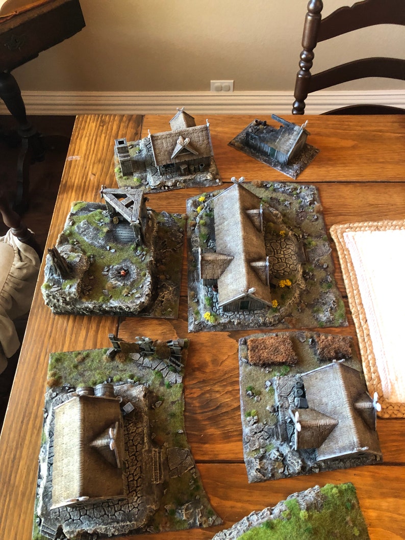 MESBG Rohan Scatter Terrain Houses - Etsy