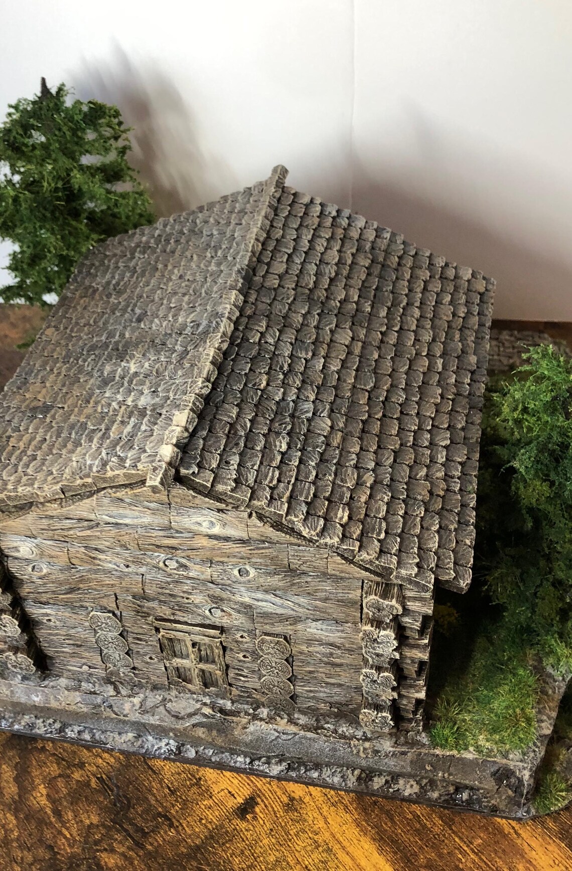 Mountain Side Log Cabin Diorama - Etsy