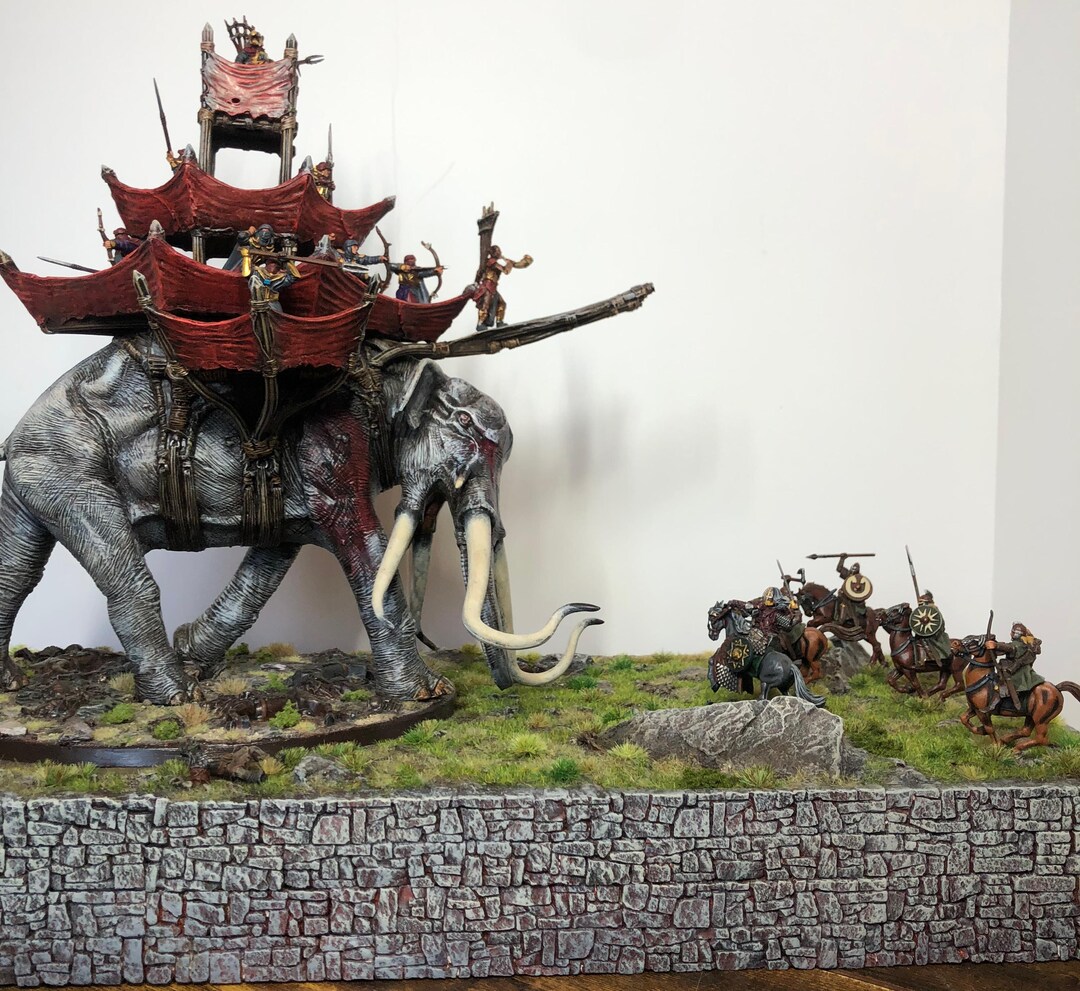 Battle of Pellinor Fields LOTR DIORAMA - Etsy