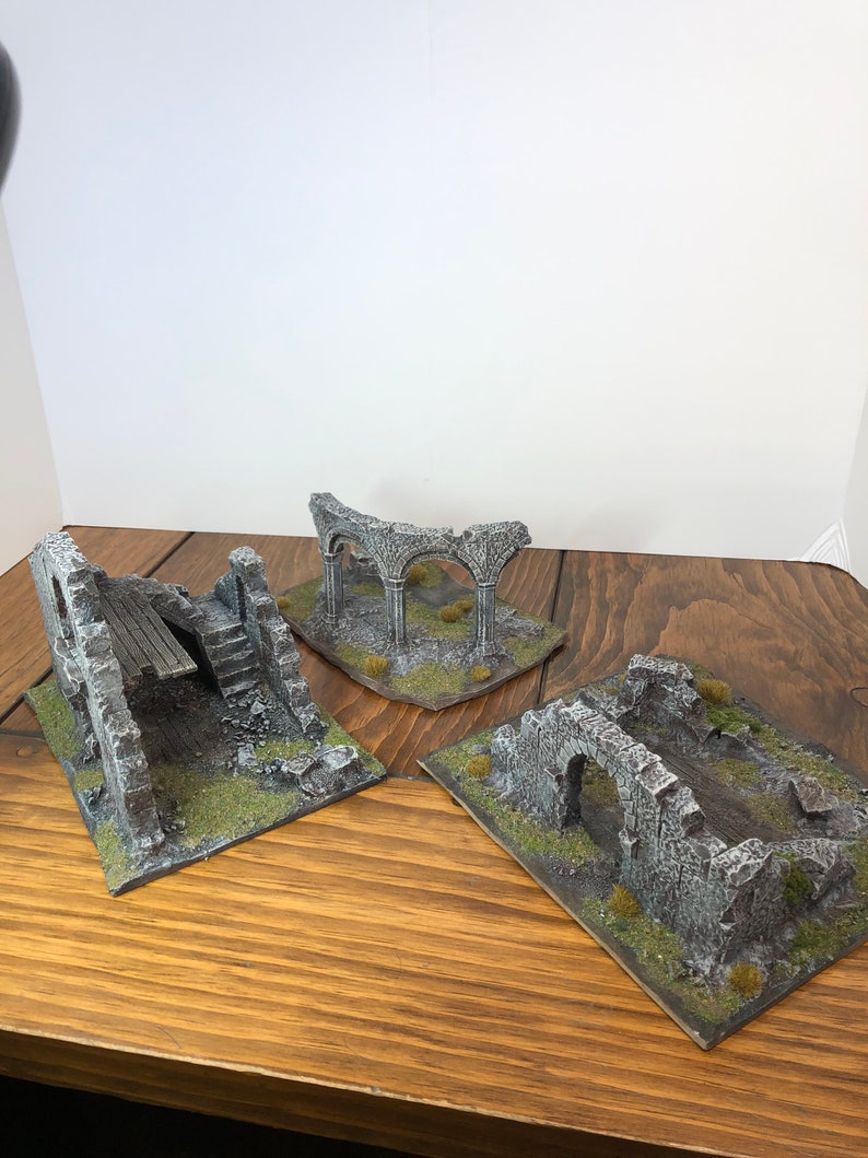 3 Pack 28mm Scatter Terrain Ruins - Etsy
