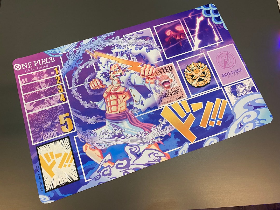 Playmat One Piece TCG Custom Trading Card Game Luffy Purple - Etsy