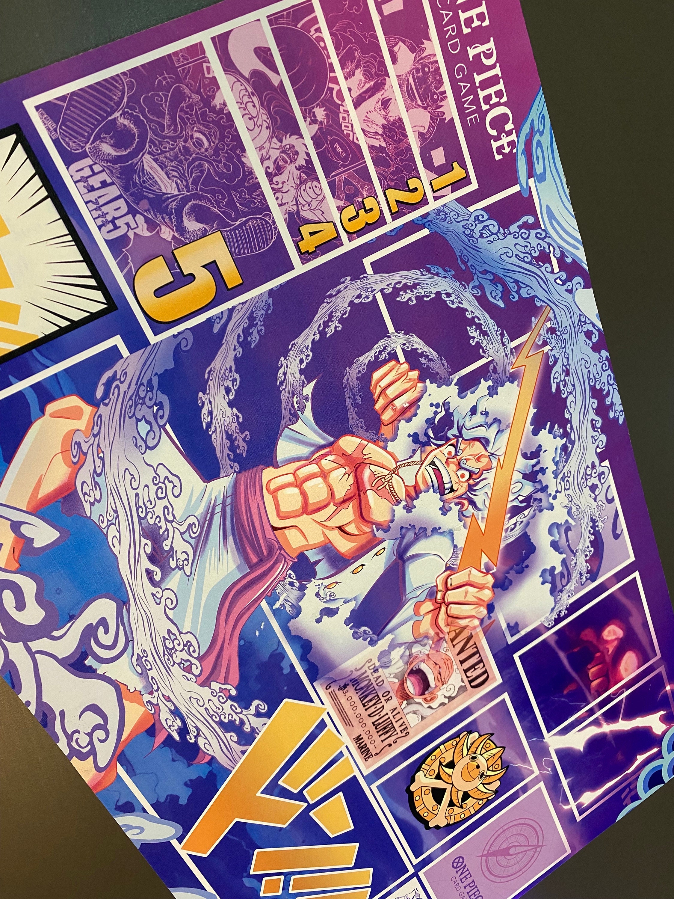 Playmat One Piece TCG Custom Trading Card Game Luffy Purple - Etsy
