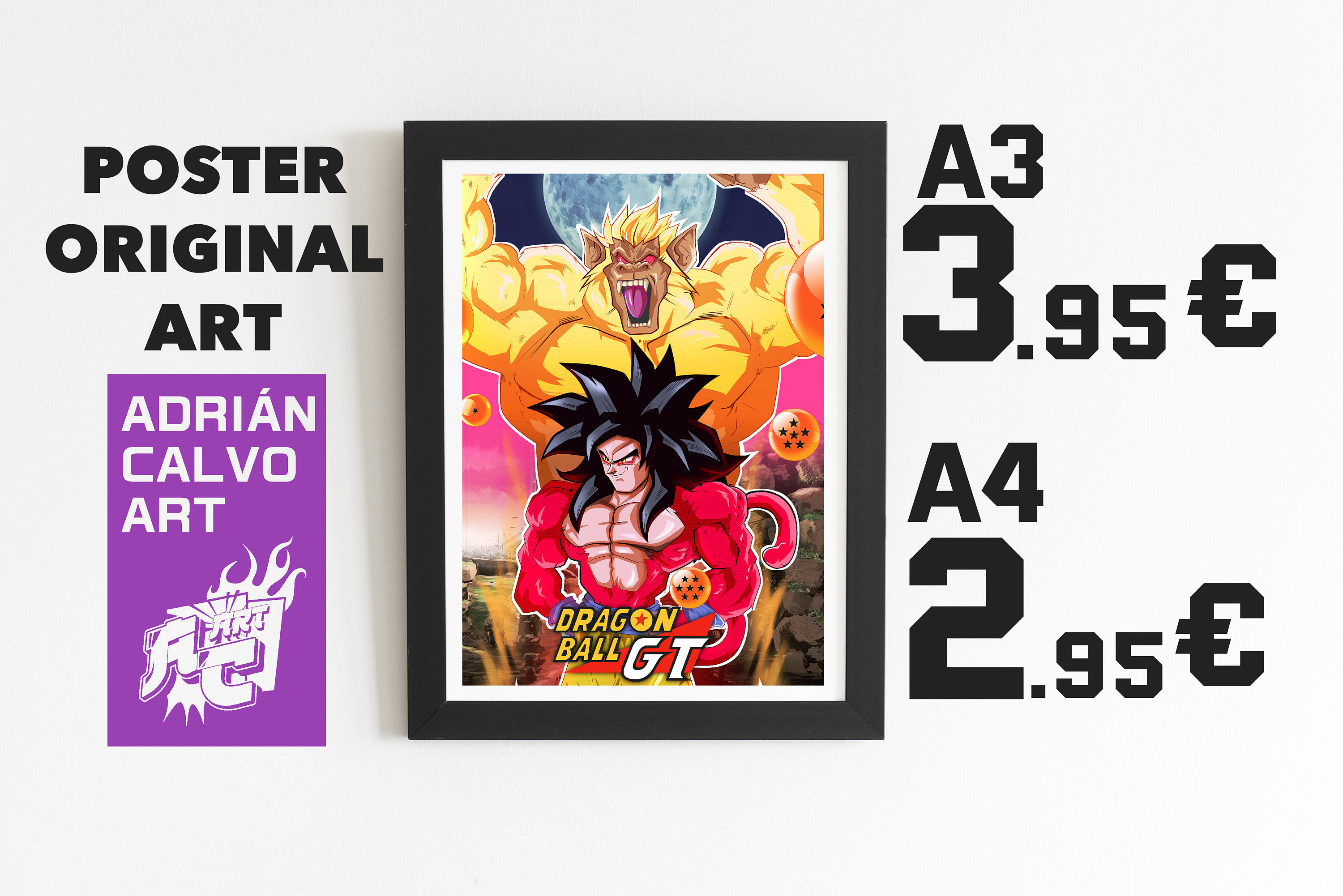 Poster Goku Ssj4 Original Art / Anime Room Decoration Home - Etsy