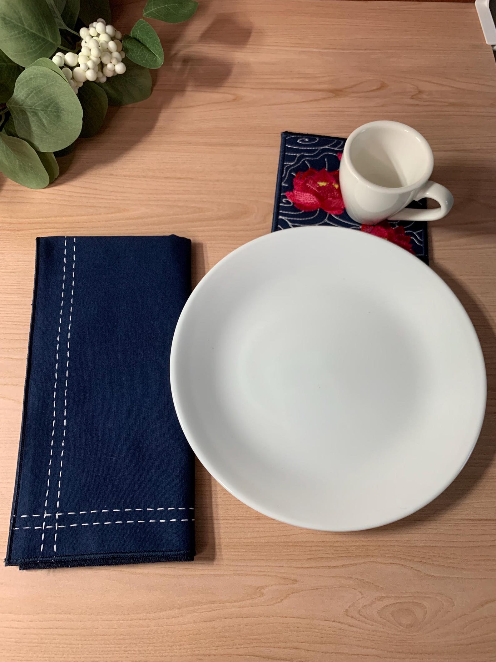 Japanese Sashiko Napkin - Etsy