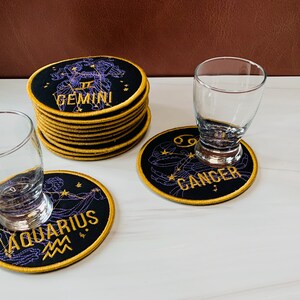 Zodiac Constellation Coaster - Etsy
